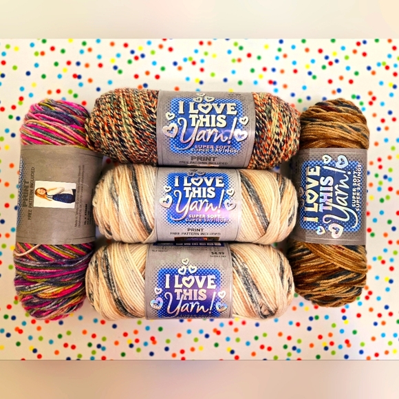 Hobby Lobby | Office | Hobby Lobby I Love This Yarn Varigated Lot Of 5 ...